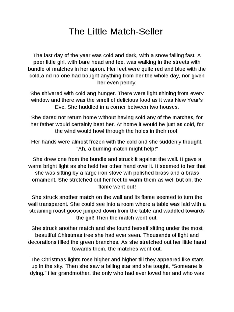 The Little Match-Seller | PDF | Nature