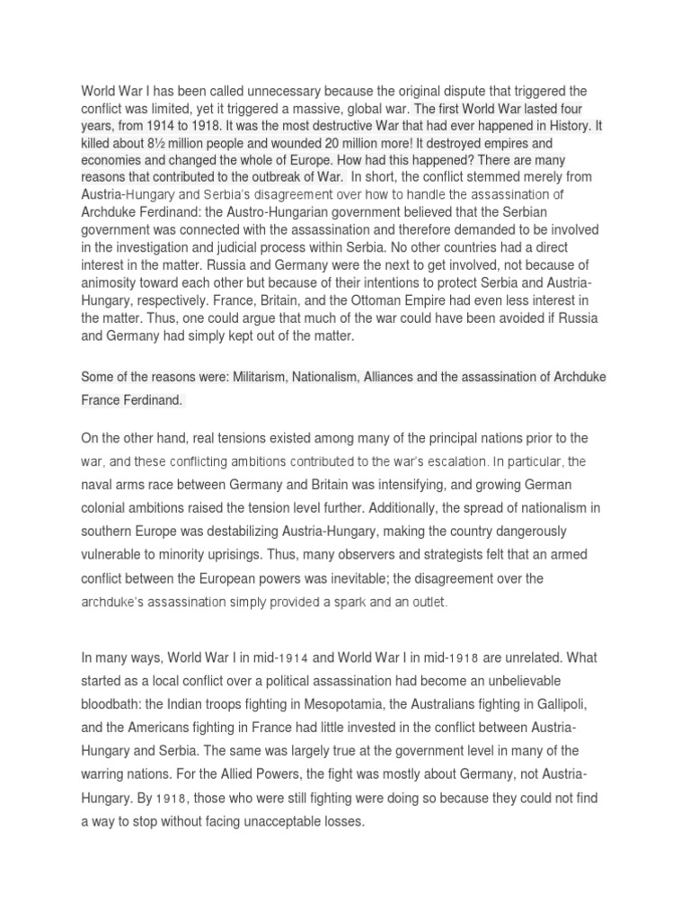 World War 1 Assignment | PDF | World War I | Battle Of Verdun