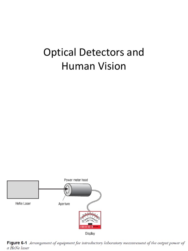 Optical Detectors and Human Vision | PDF | Photoelectric Effect ...