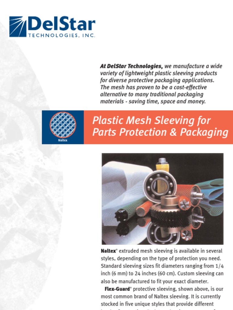 Plastic Mesh Sleeving For Parts Protection & Packaging | PDF ...