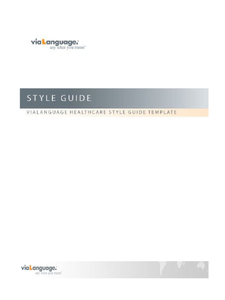 LEP Style Guide Template | PDF | Business