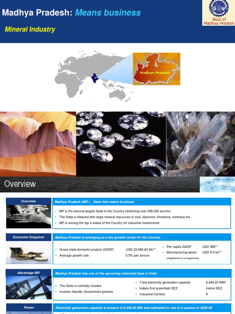Madhya Pradesh Mining | PDF | Mining | Industries