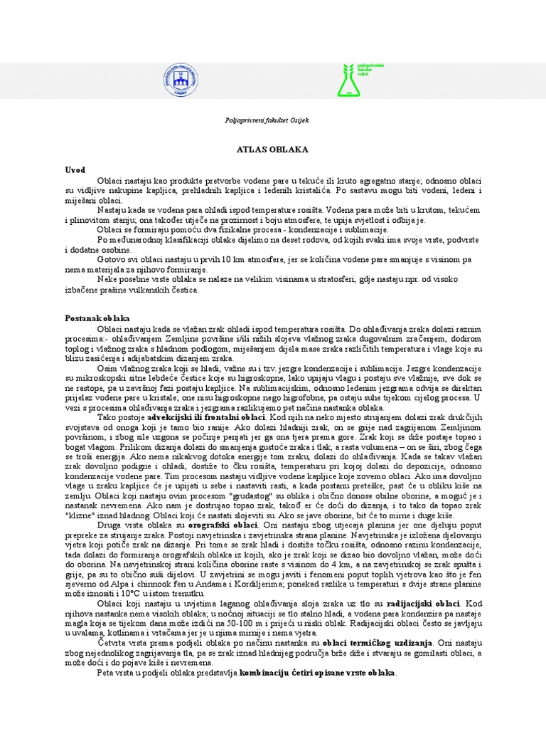 Atlas Oblaka New | PDF