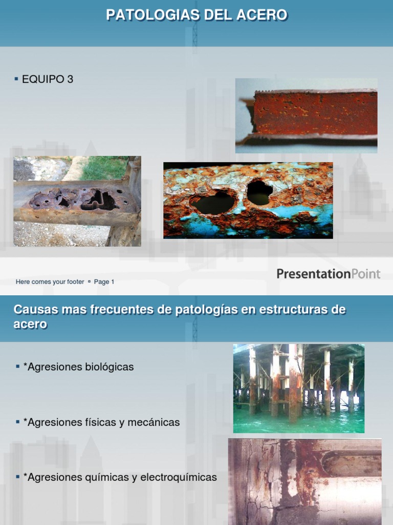 Patologias Del Acero | PDF | Corrosión | Electroquímica