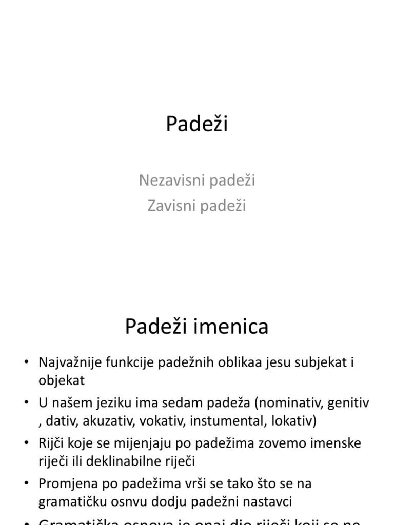 Padeži | PDF