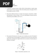 Manometers Practice Problem - Continue - Solutions | PDF | Pressure Measurement | Pressure