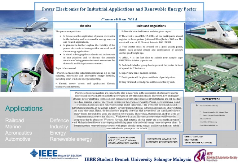 Power Electronics For Industrial Applications and Renewable Energy ...