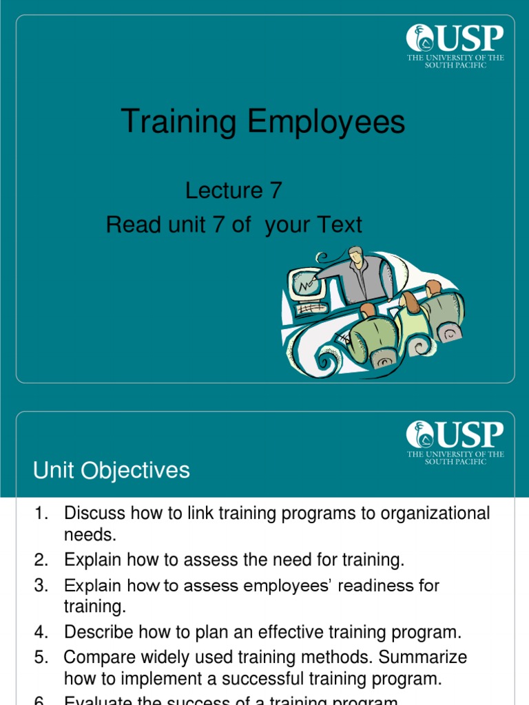 Training Employees: Read Unit 7 of Your Text | PDF | Educational ...