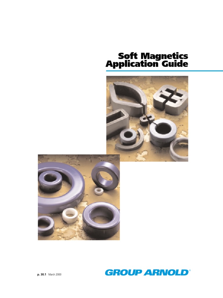 Soft Magnetic Application Guide | PDF | Transformer | Inductor