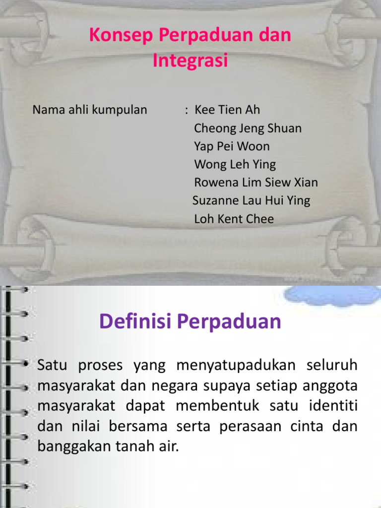 Konsep Integrasi dan Perpaduan | PDF | Ilmu Sosial