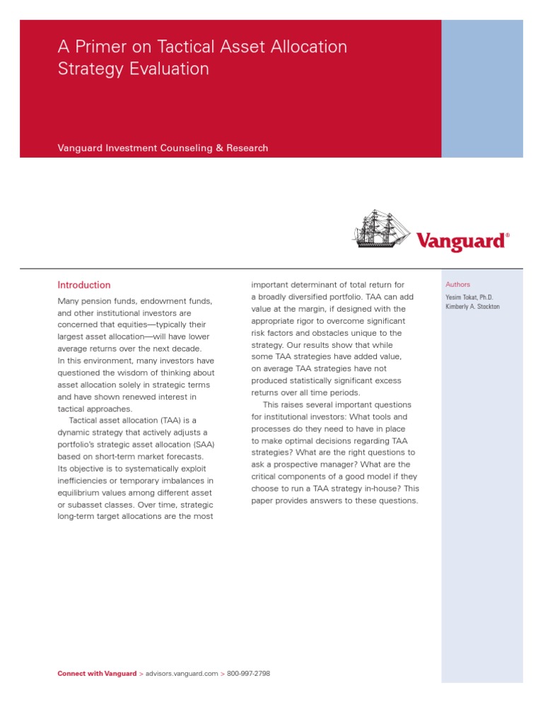 Vanguard - Evaluation of Tactical Strategies | PDF | Asset Allocation ...