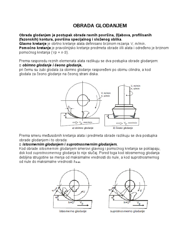 Obrada Glodanjem | PDF