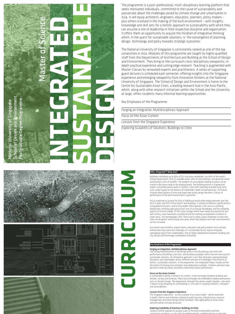 MSC Integrated Sustainable Design | PDF | Modularity | Sustainability