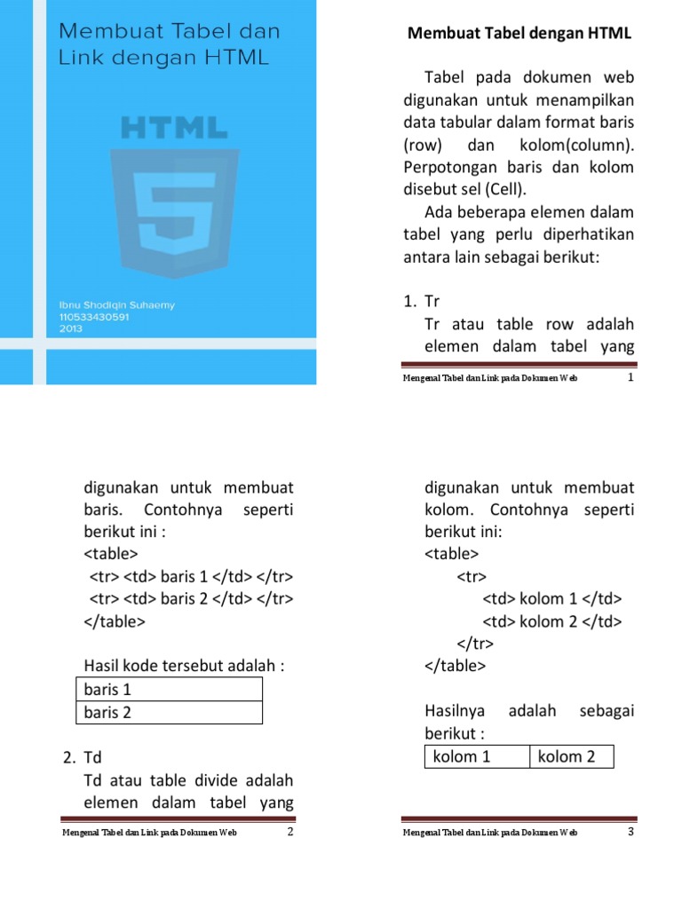 Contoh Handout | PDF | Metode & Bahan Ajar