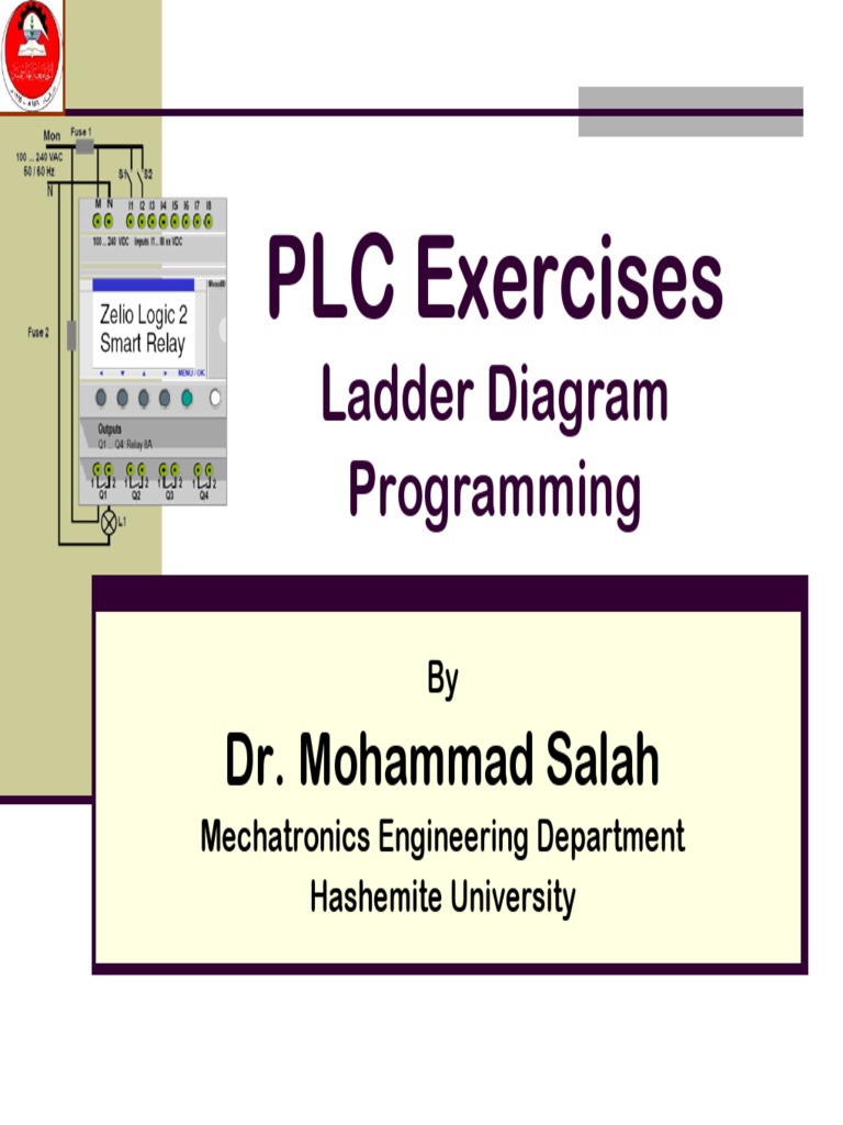 Plc Exercises Pdf Programmable Logic Controller Electrical
