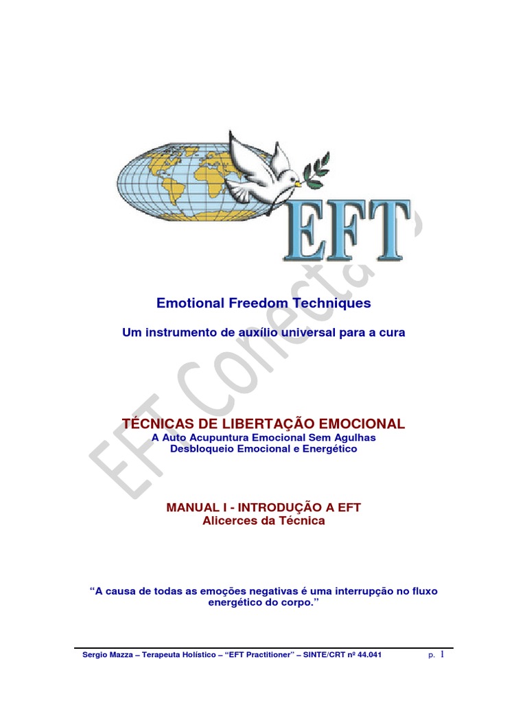 EFT - Manual I | PDF | Meridiano (acupuntura) | QI