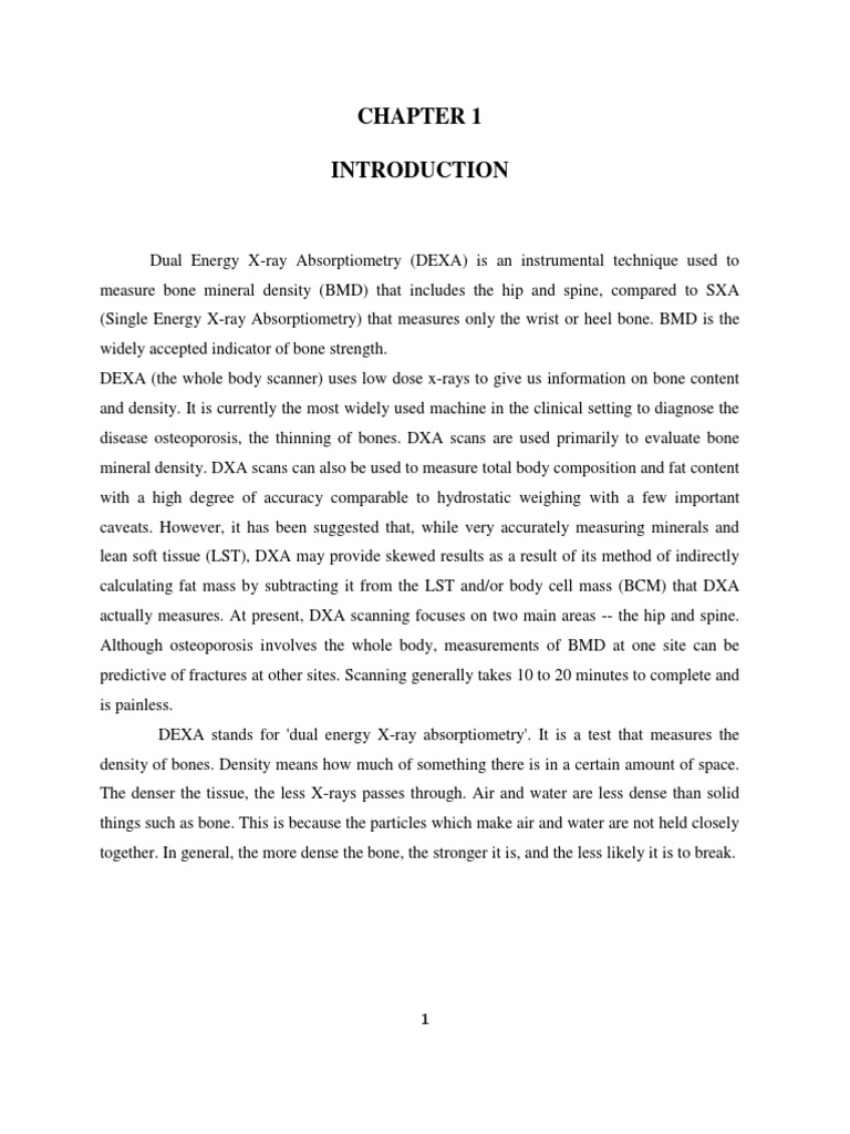 Dexa Report (Dual Energy X Ray Absiptiometry) | PDF | Attenuation ...