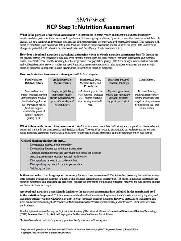 IDNT Snapshop NAe4 S1 | PDF | Medical Diagnosis | Psychological Evaluation