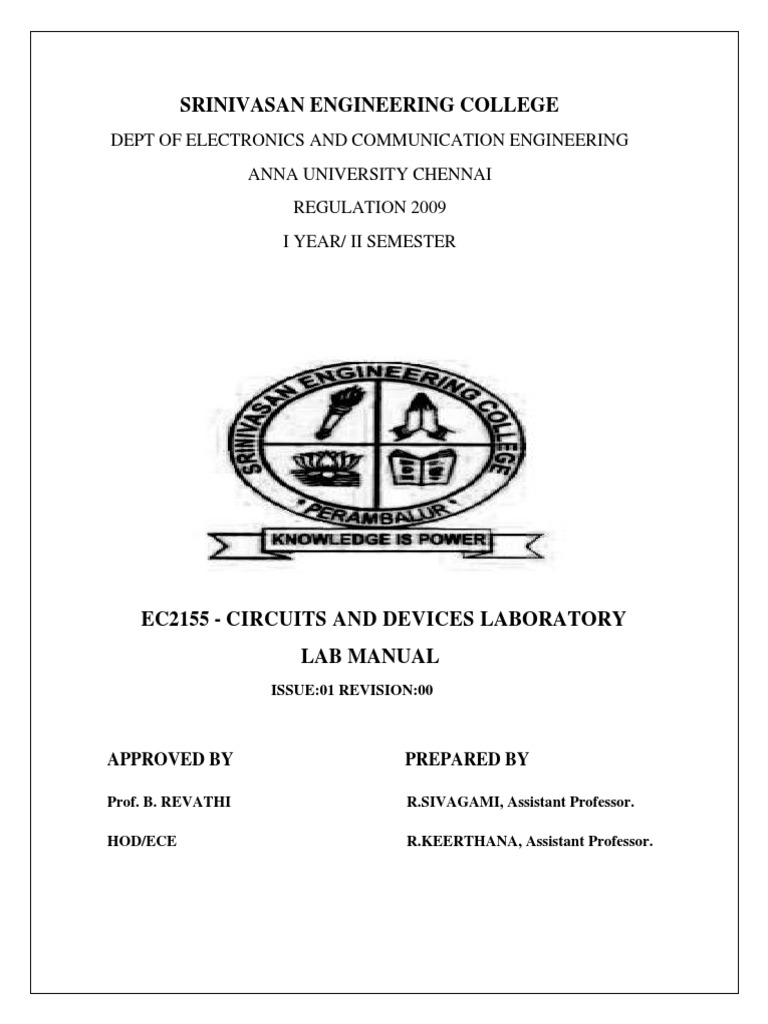 EDC Lab Manual | PDF | P–N Junction | Series And Parallel Circuits