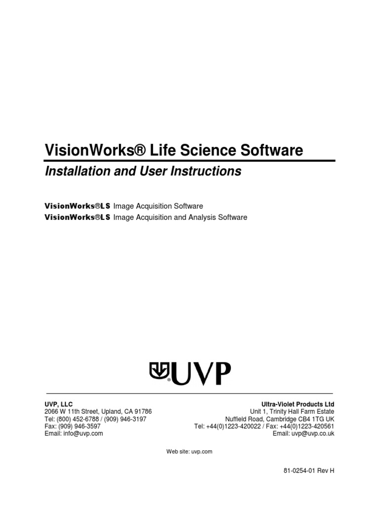 VisionWorks LS Software User Guide | PDF | Tab (Gui) | Computer File