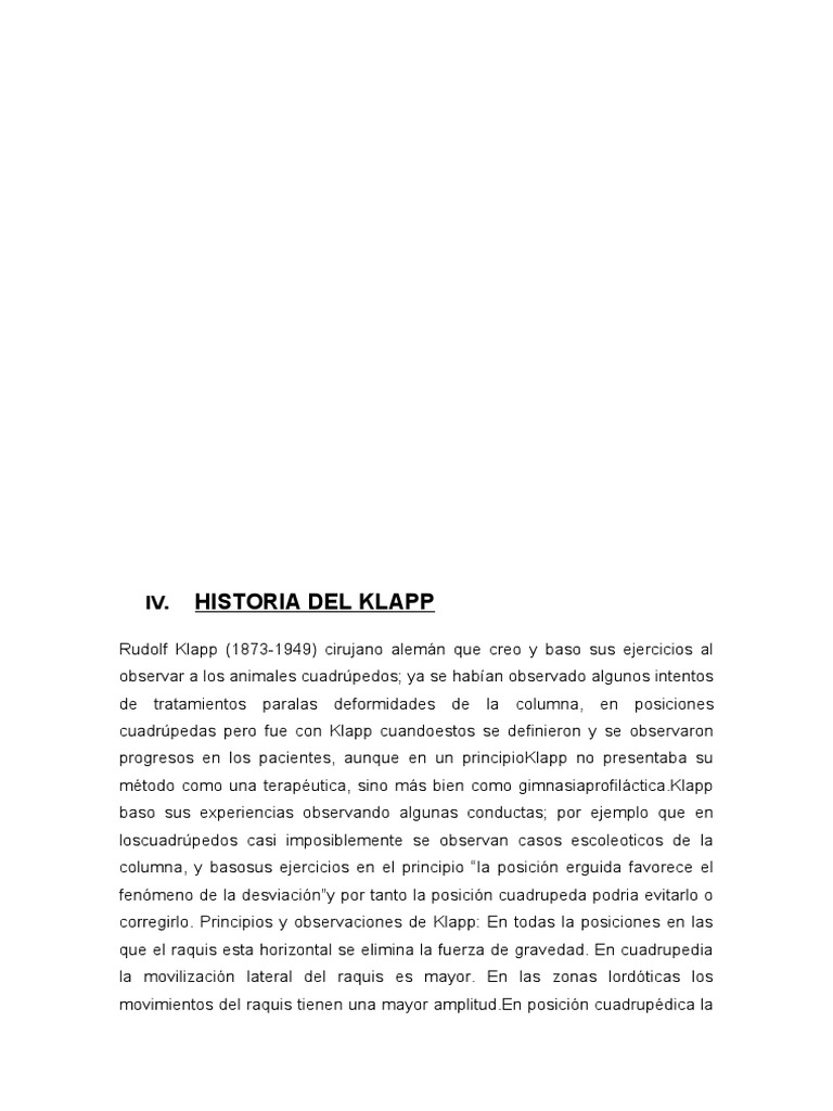 Klapp Monografia1 | PDF | Escoliosis | Pediatría