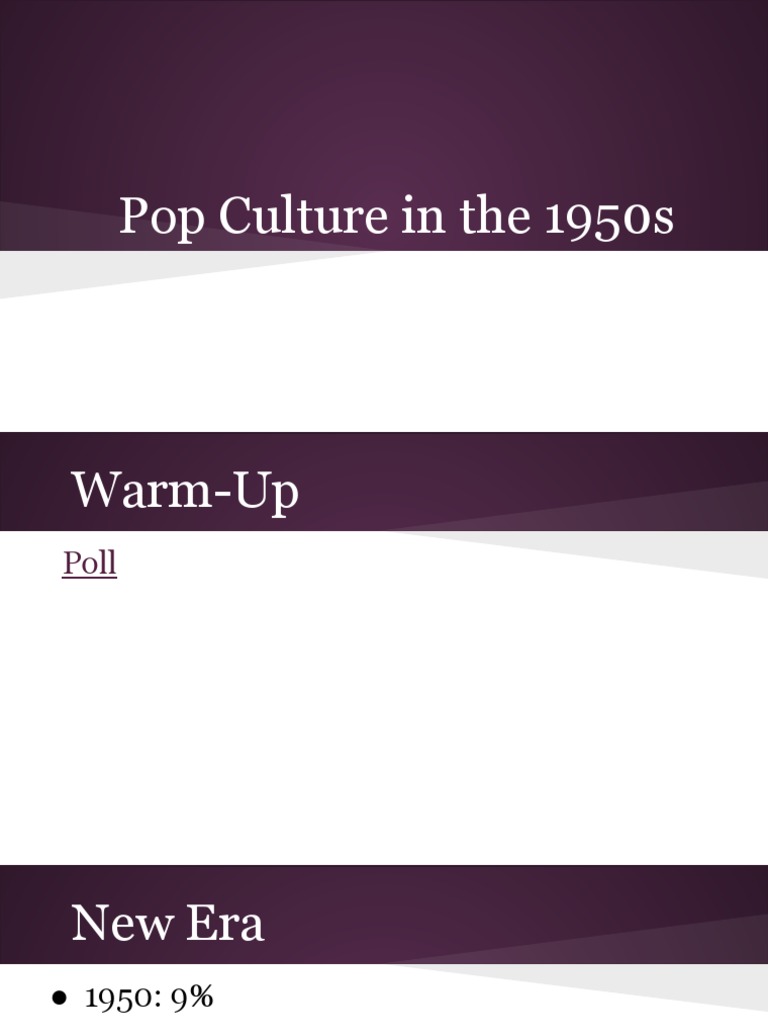 1950s Pop Culture and Teen Engagement | PDF | History