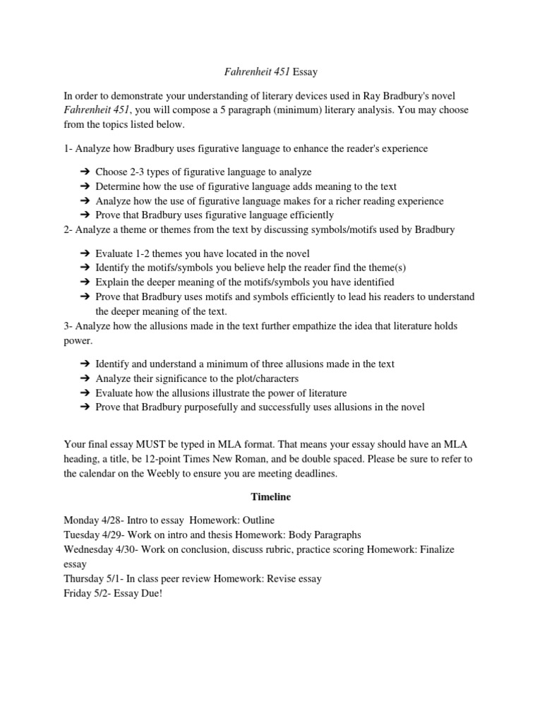 Fahrenheit 451 Literary Analysis | PDF | Language Arts & Discipline