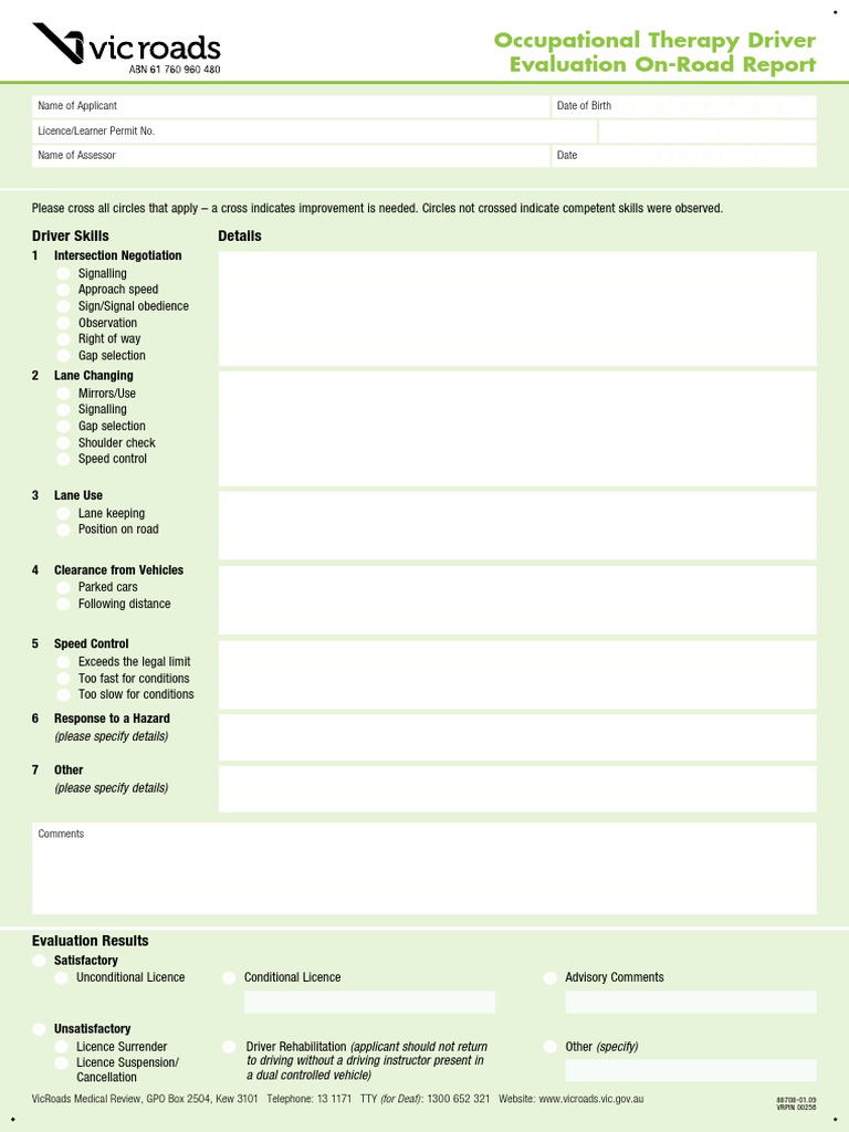 Occupational Therapy Driver Report 0810 | PDF | Technology & Engineering