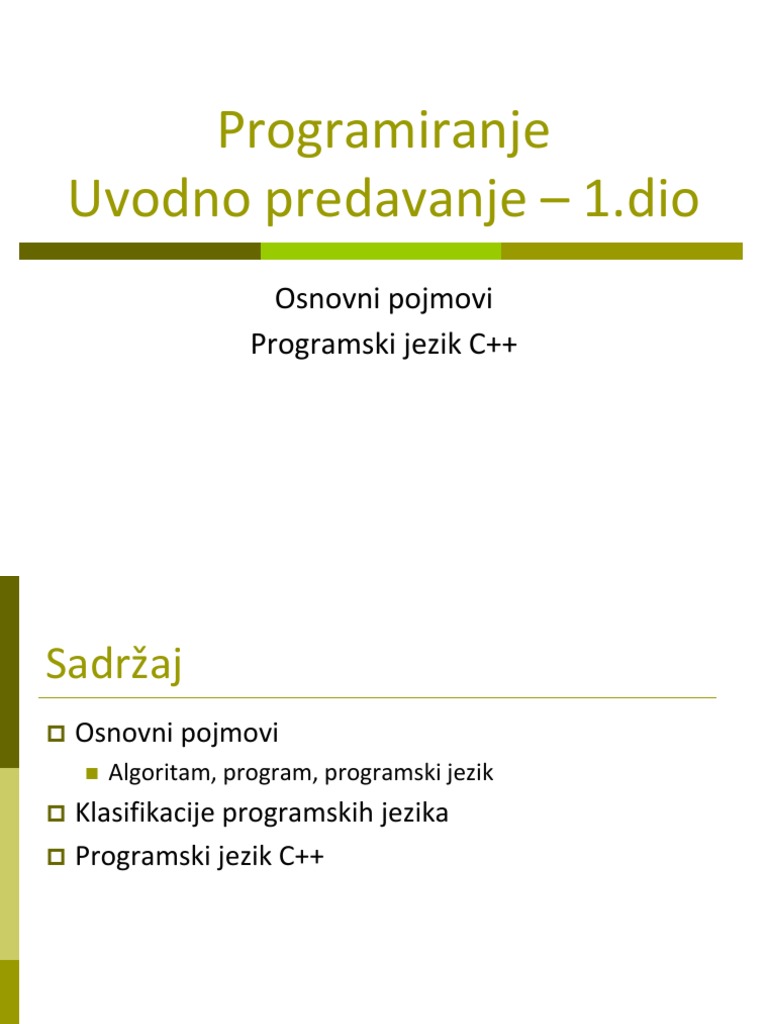 Programiranje