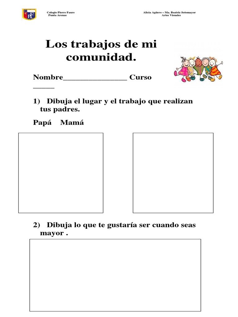 Hojas De Trabajo Sencillas Para Ayudar A La Comunidad Ayudante De La