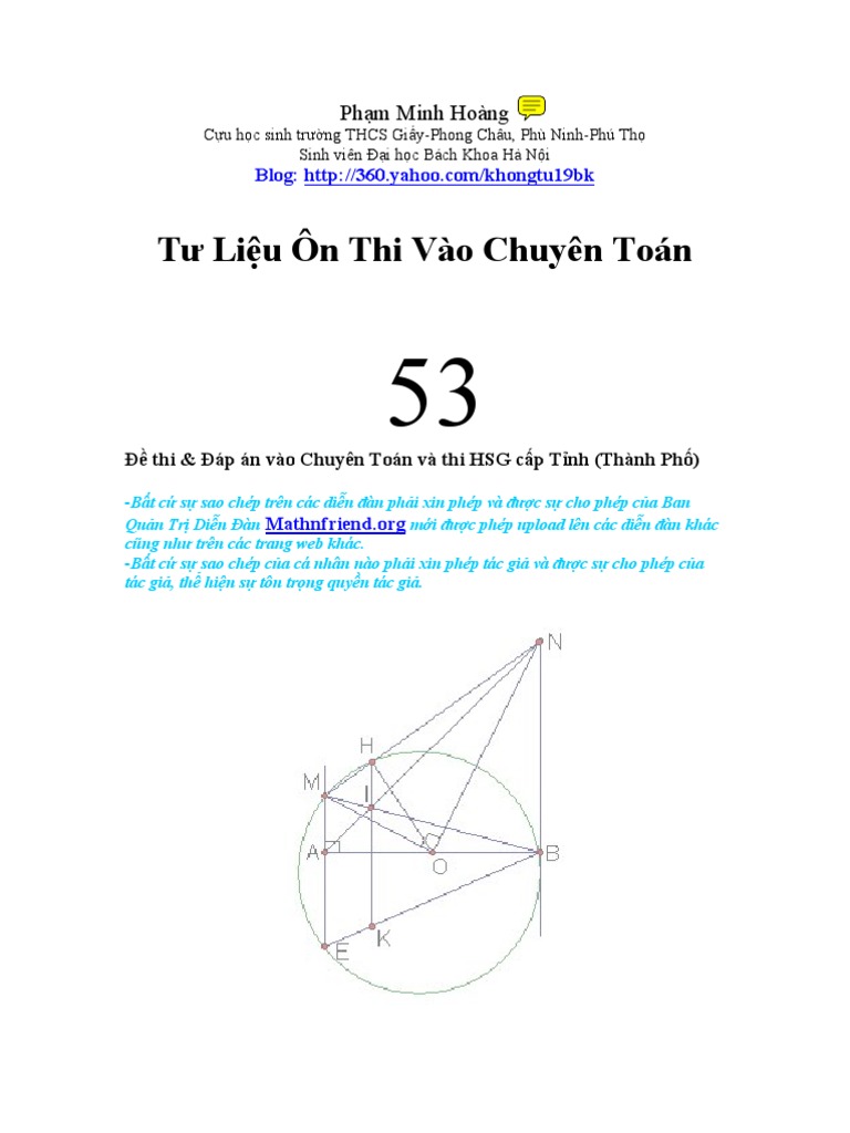 Dethi Dapan Chuyen Toan | PDF