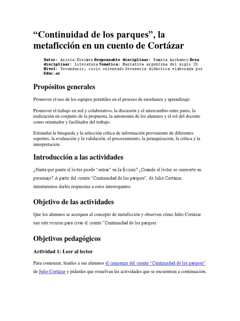 Continuidad de Los Parques