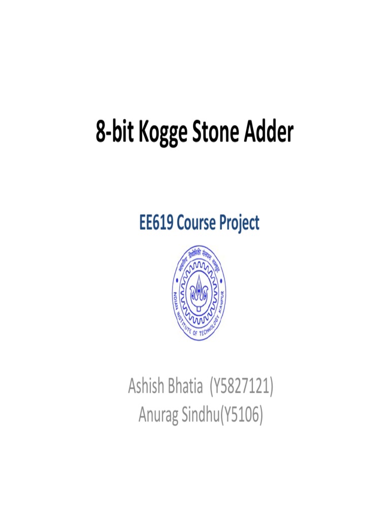 8-Bit Kogge Stone Adder | PDF | Field Programmable Gate Array | Design