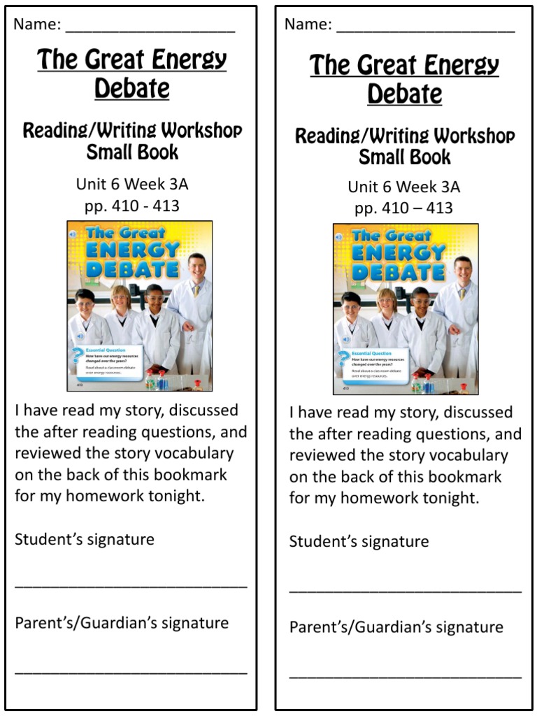 The Great Energy Debate Workbook | PDF | Language Arts & Discipline ...