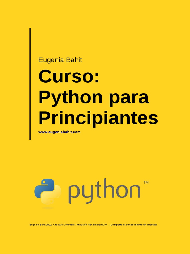 Curso de Python para Principiantes | PDF