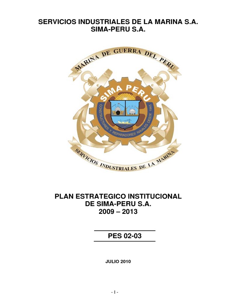 SIMA-PERU 1b1g Plan Estrategico Sima 2010 1ra Mod | PDF | Calidad (comercial) | Perú