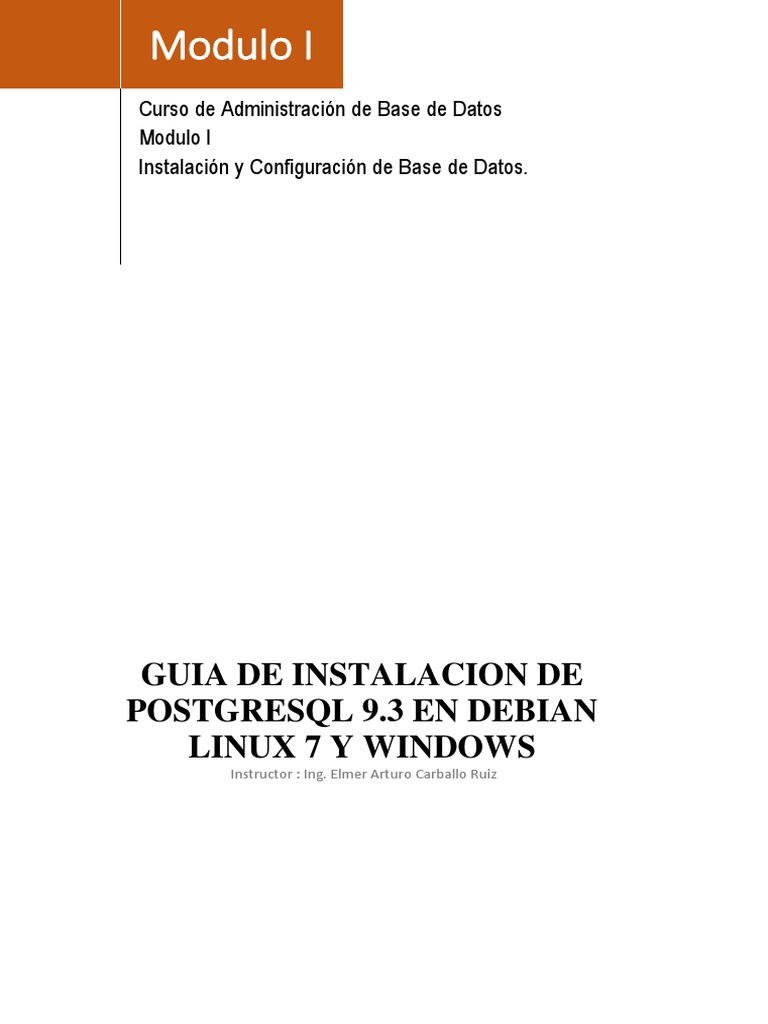 Guia Practica 10 Instalacion PostgreSQL | PDF | Postgre Sql | Distribución de Linux