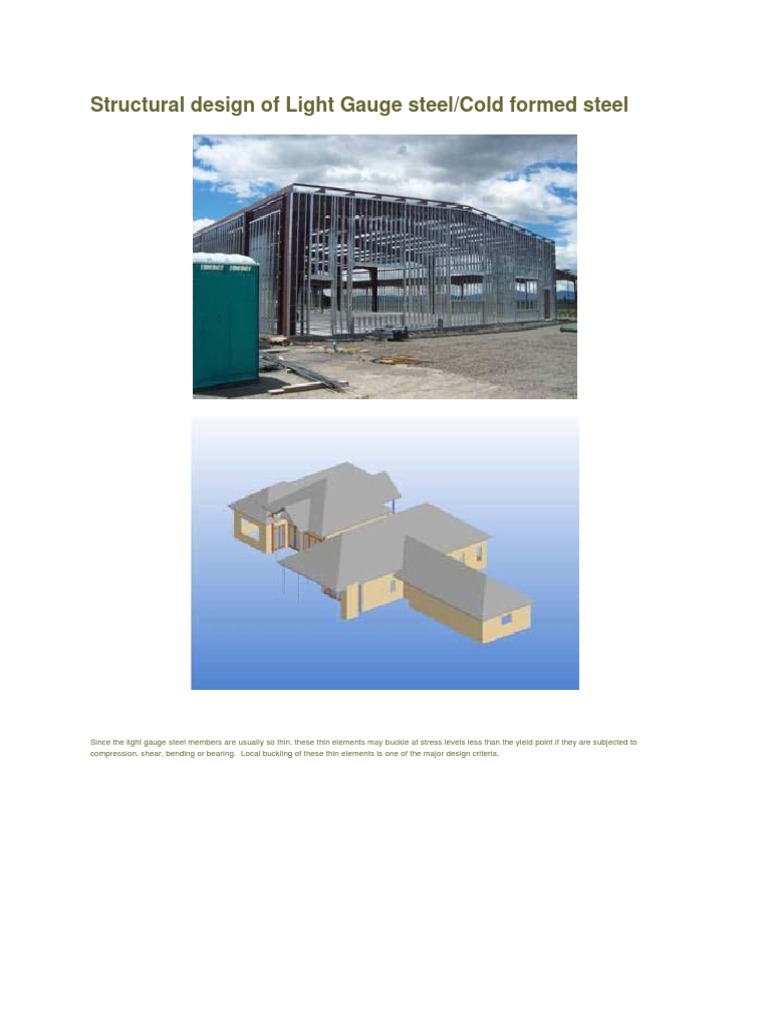Light Gauge Steel Design Guidelines | PDF | Framing (Construction) | Truss