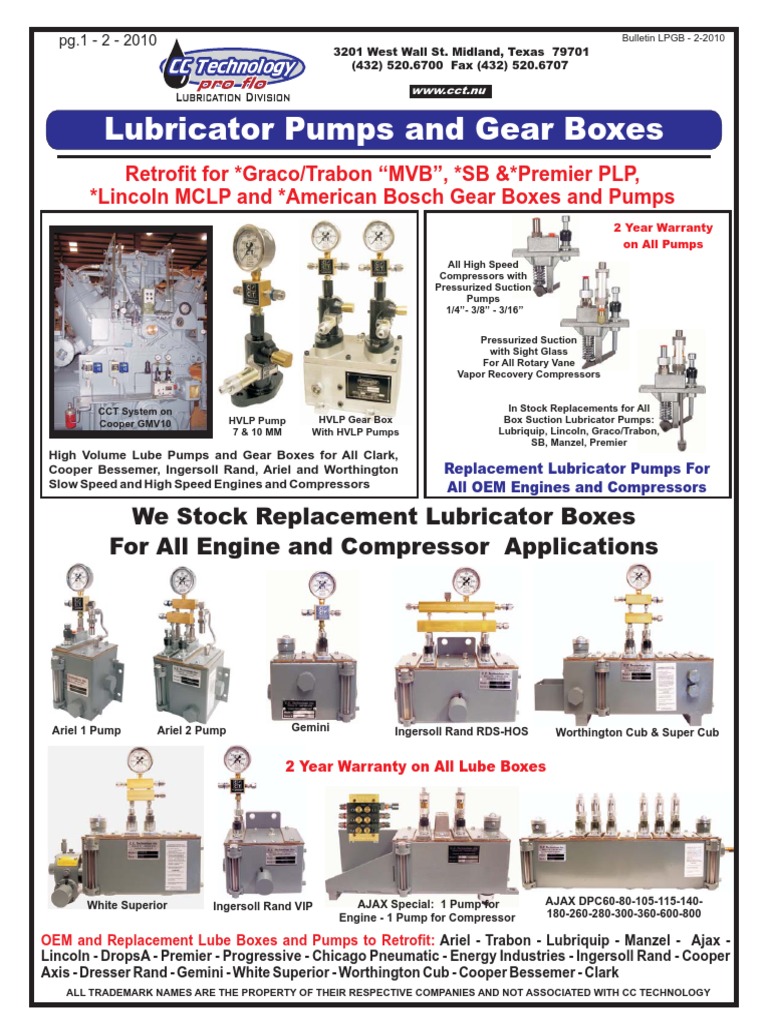 Lubricator Box Applications Overview | PDF | Gas Compressor | Pump