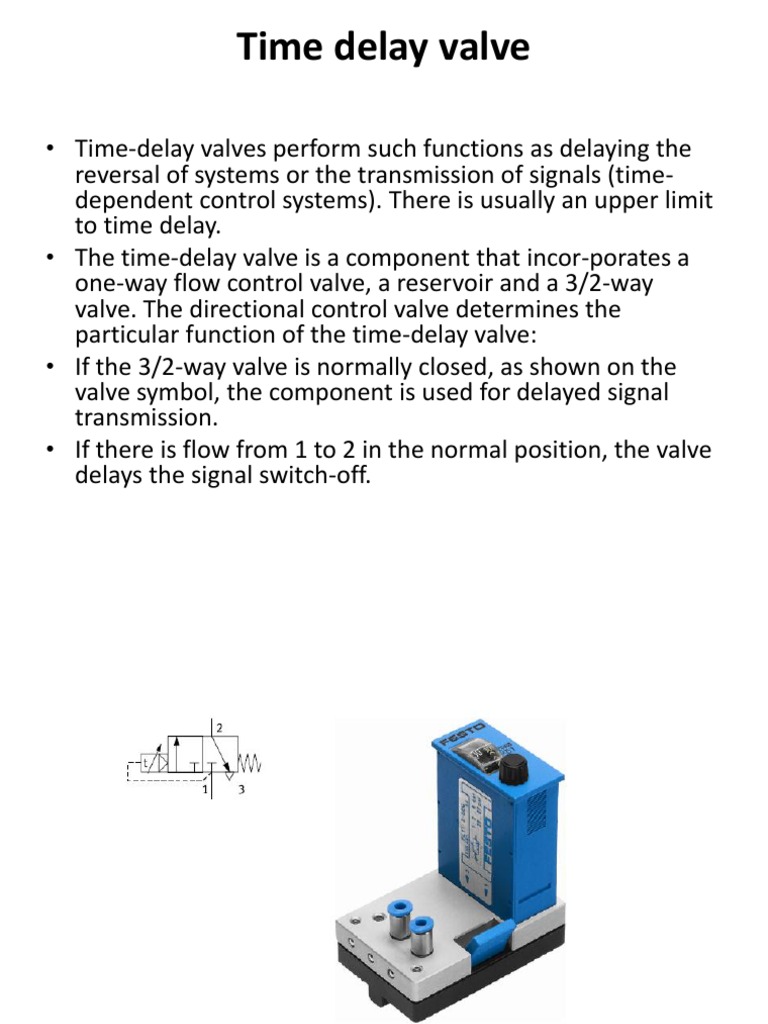 Time Delay Valve | PDF