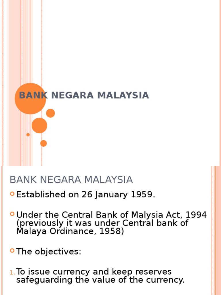 Bank Negara Malaysia | Monetary Economics | Investing