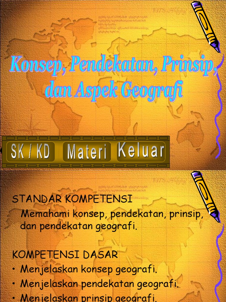 Konsep, Prinsip, Pendekatan Dan Aspek Geografi | PDF