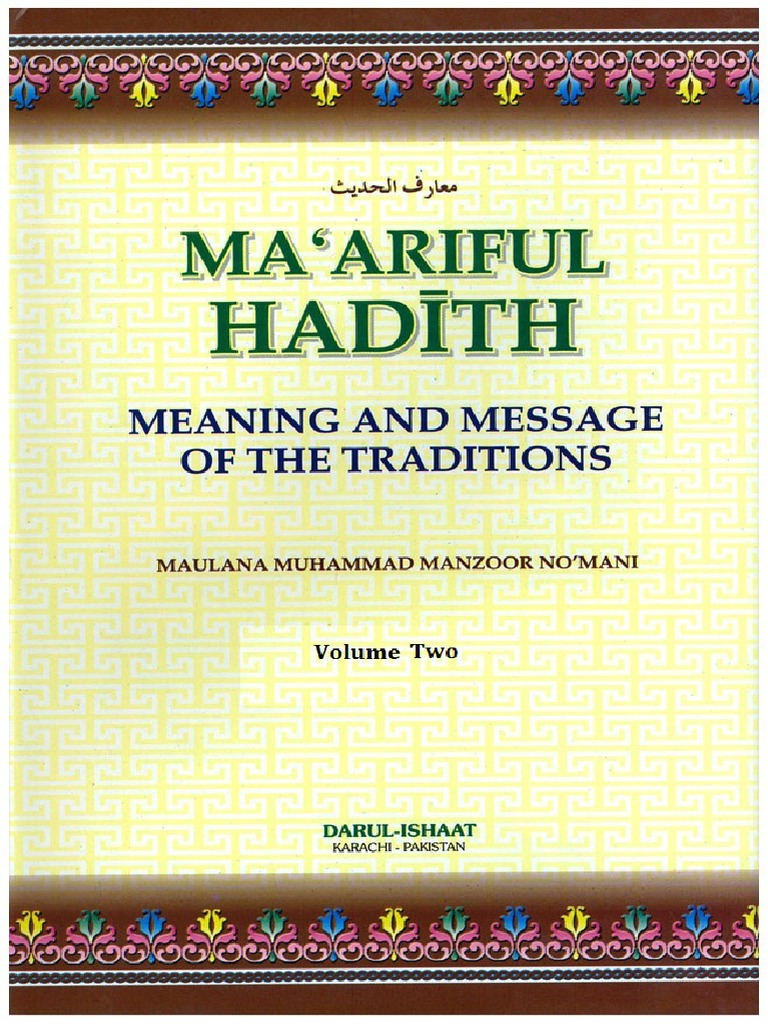 Maariful Hadith - English - Vol 2 | PDF | Hadith | Muhammad