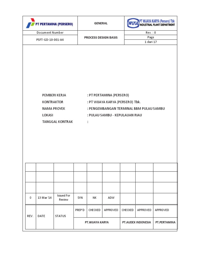 Process Design Basis Process Design Basis | PDF | Fuel Oil | Pump