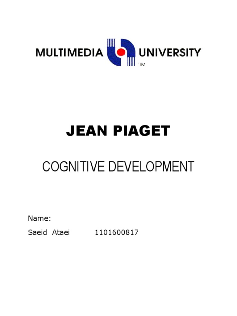 Piaget Theory Cognitive Development | PDF | Cognitive Development ...