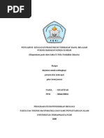 Contoh Cover Skripsi UNINDRA Jakarta | PDF