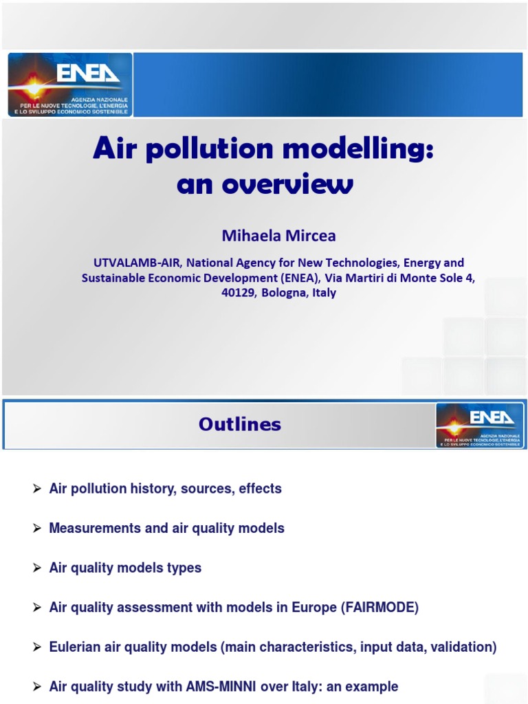 Air Pollution Modelling: An Overview | PDF