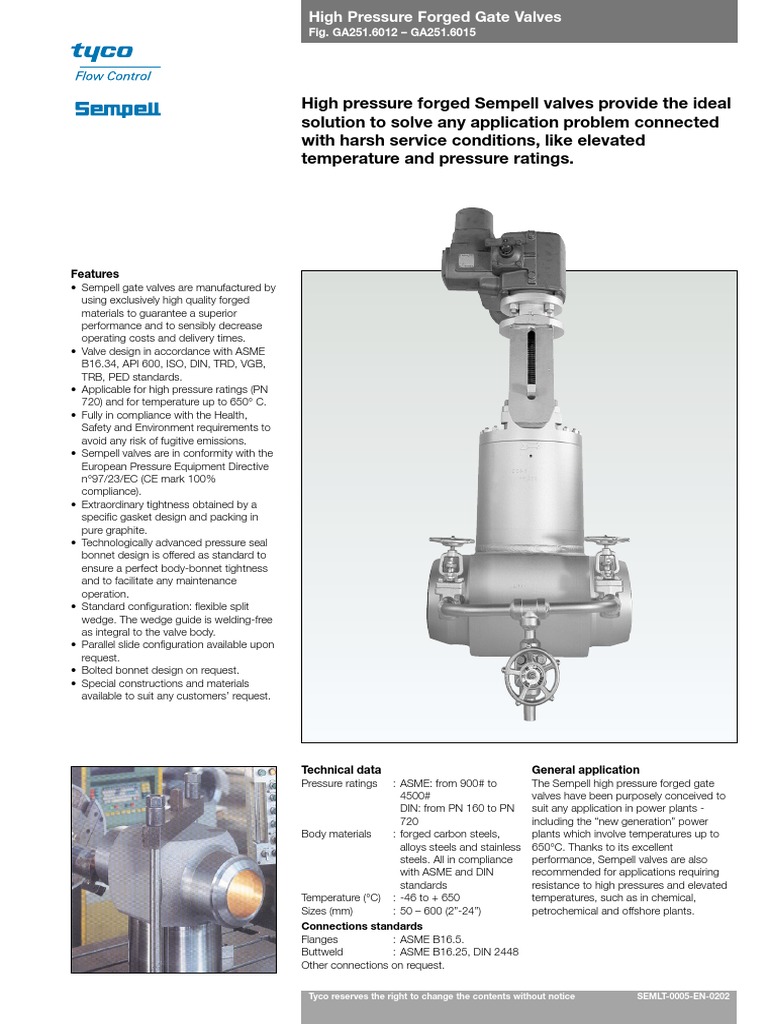 Ga 250 | Download Free PDF | Valve | Gas Technologies