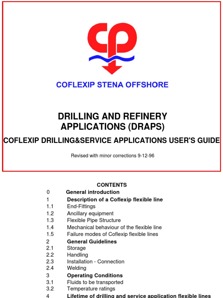 Coflexip Hoses | PDF | Sodium Hydroxide | Pipe (Fluid Conveyance)