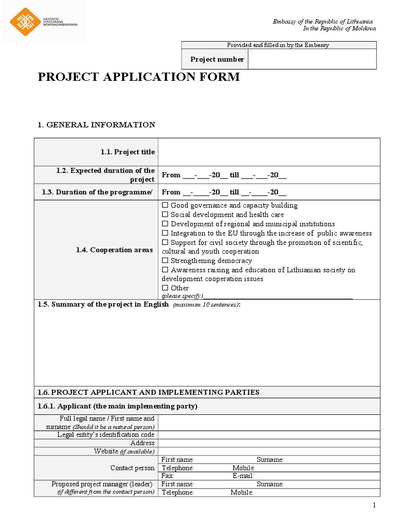 2012 Project Applicationform | PDF | Political Science | Applied Ethics